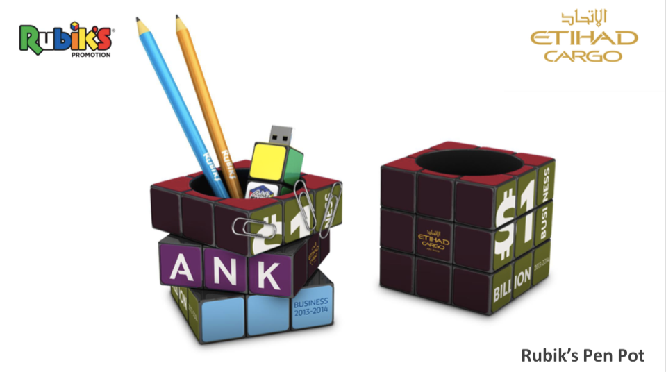 Rubik's Pen Pot | Customizable Rubik’s Corporate Gifts – Cazh