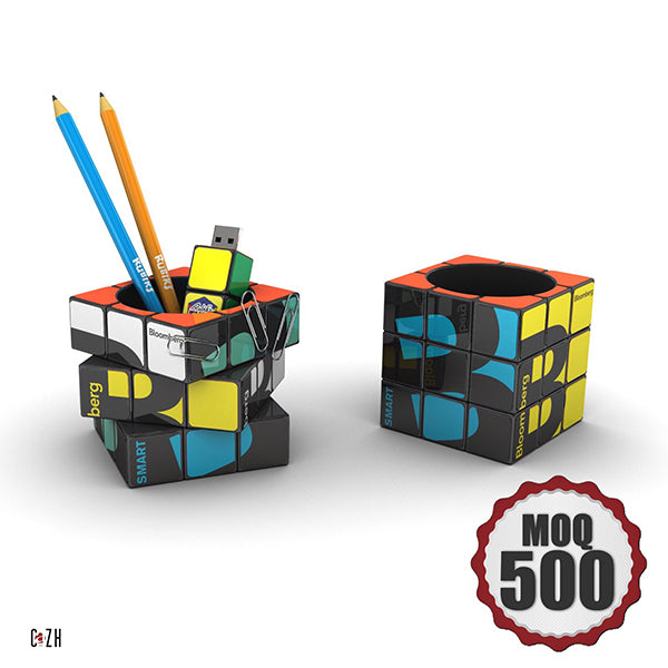 Rubik's Pen Pot | Customizable Rubik’s Corporate Gifts – Cazh