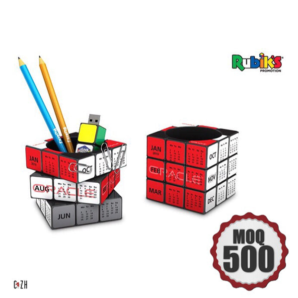 Rubik's Pen Pot | Customizable Rubik’s Corporate Gifts – Cazh